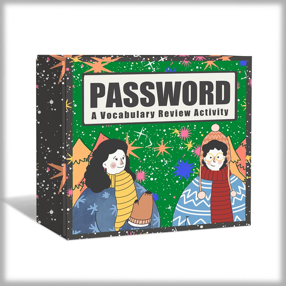 Christmas Password Vocabulary Quiz Template - Classroom Review Games