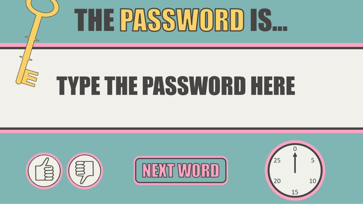 Password: Vocabulary Quiz Game Template - Classroom Review Games