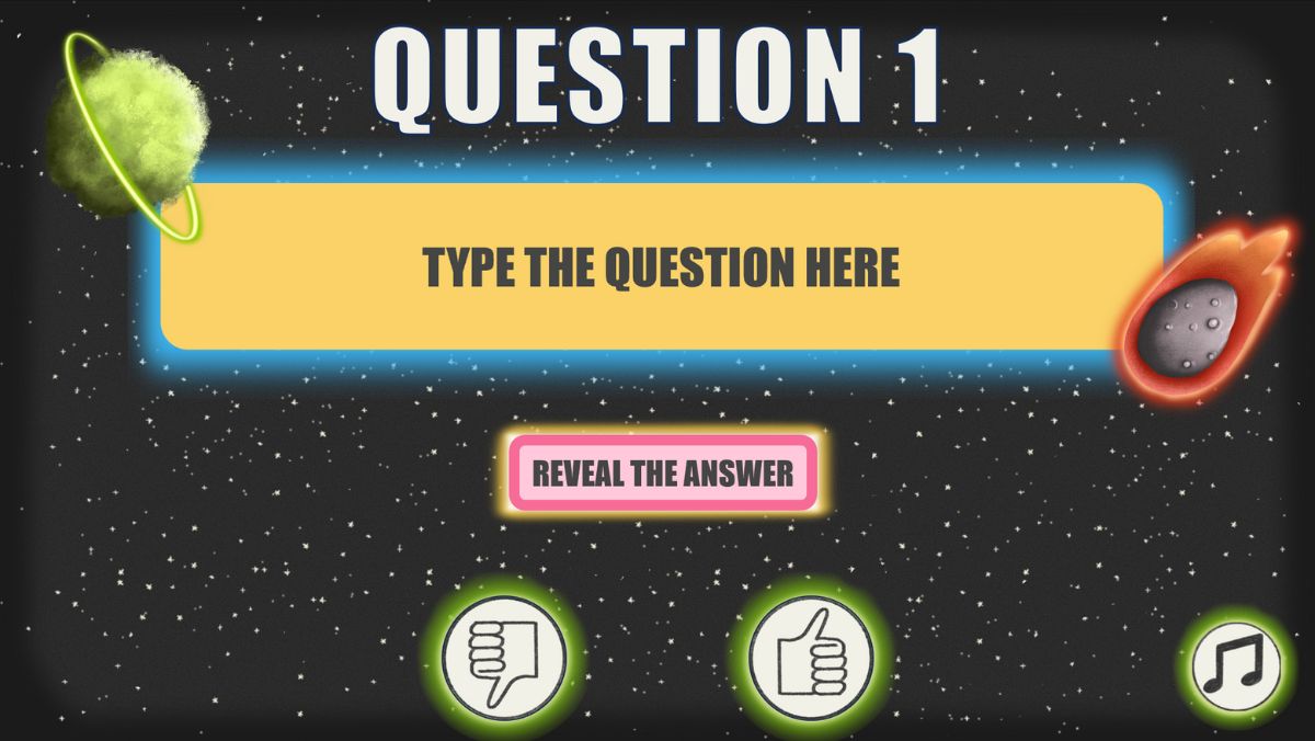 Space Ball (Trashketball): Review Game Template - Classroom Review Games