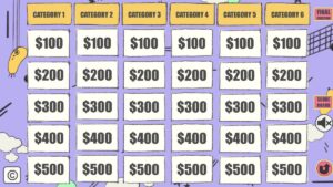 Classroom Jeopardy Game Rules - Classroom Review Games