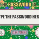 Christmas Password Vocabulary Quiz Template - Classroom Review Games