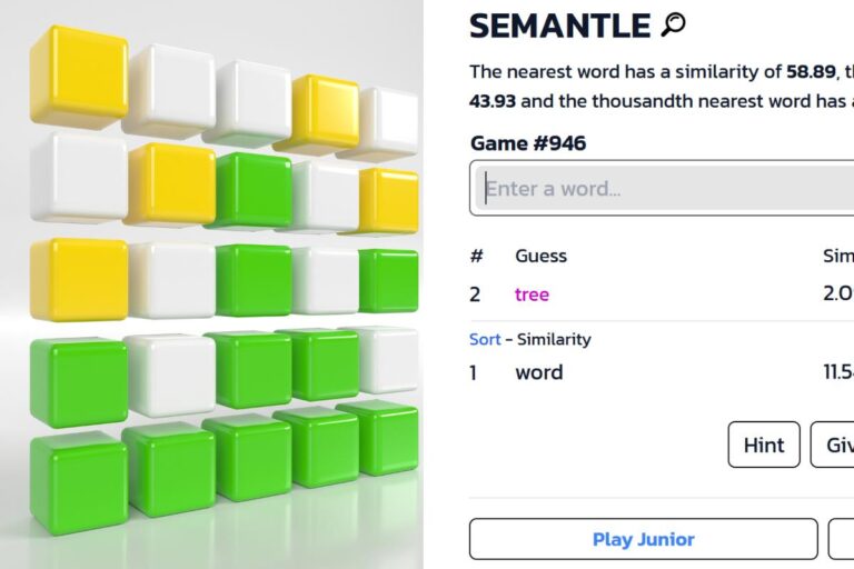 Wordle vs Semantle - Classroom Review Games
